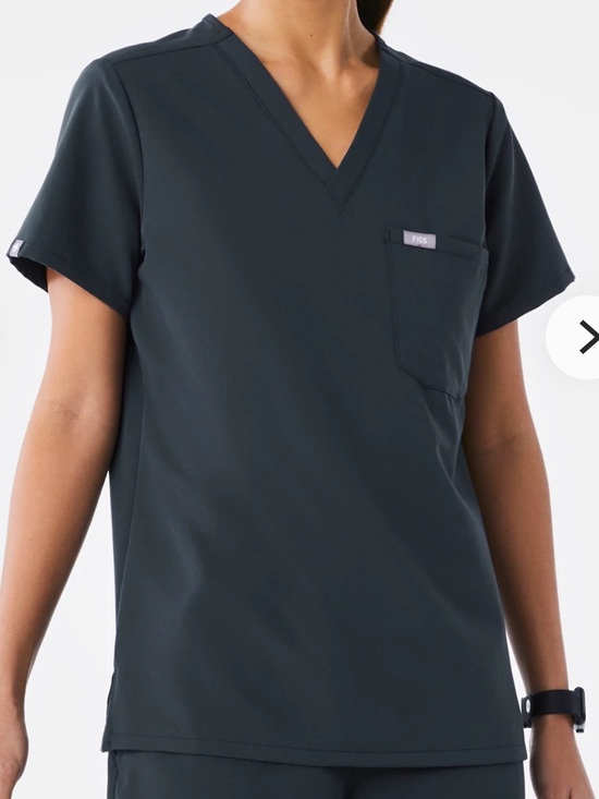 Figs | Tops | Figs Catarina Scrub Top Deep Gray Color With A Vneck And ...